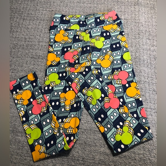 LuLaRoe | Bottoms | Lularoe Girls Mickey Mouse Leggings Lxl | Poshmark